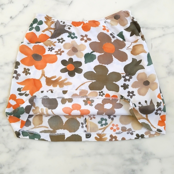 Express | Skirts | Nwot Vintage Express 0 Rayon Mini Skirt With Multi ...